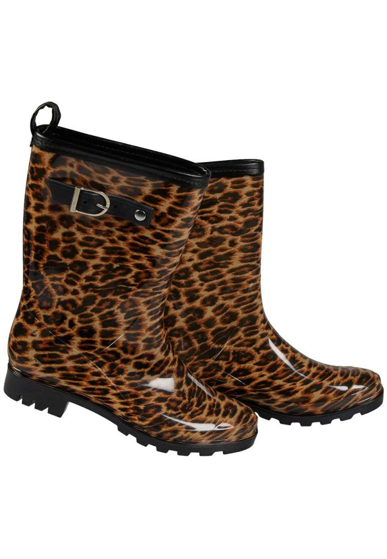 Leopard print PVC Damen Gummistiefel von XQ Footwear