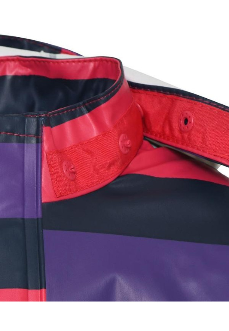 Rot/lila gestreifter Kinder Regenanzug Jane von Lego